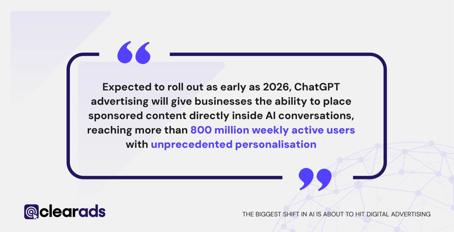 ChatGPT Ads Is Coming - ClearAds Agency